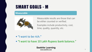 Setting SMART Goals for success | PPTX