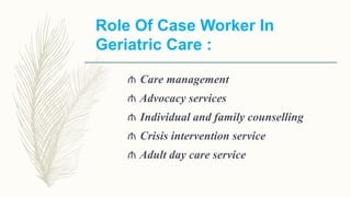 Settings of social case work | PPTX