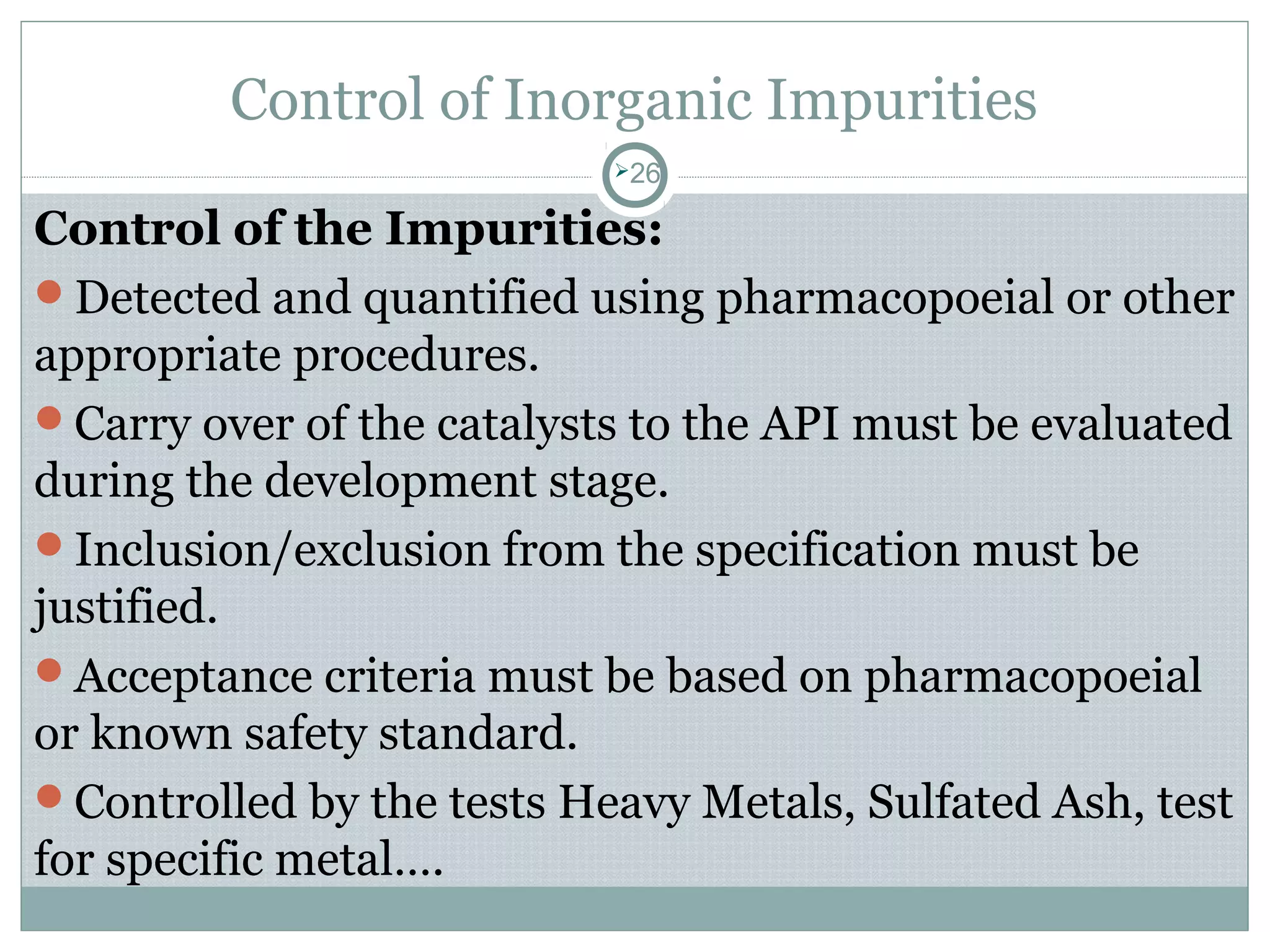 Setting spec limit for imps | PPT