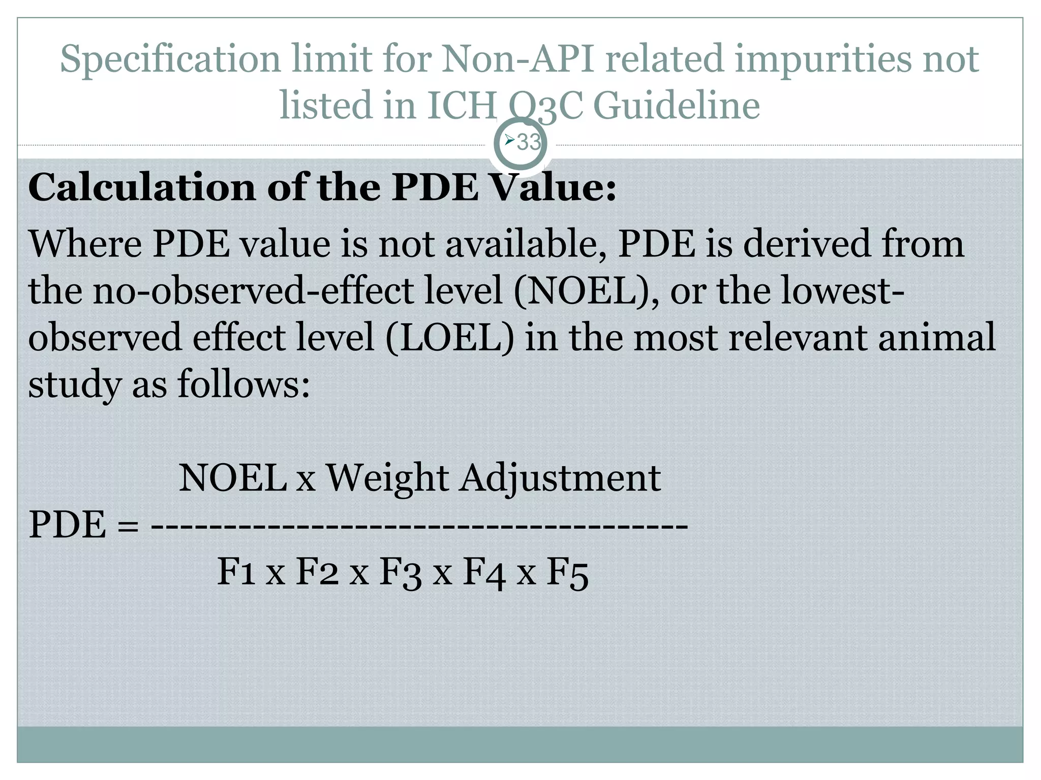 Setting spec limit for imps | PPT