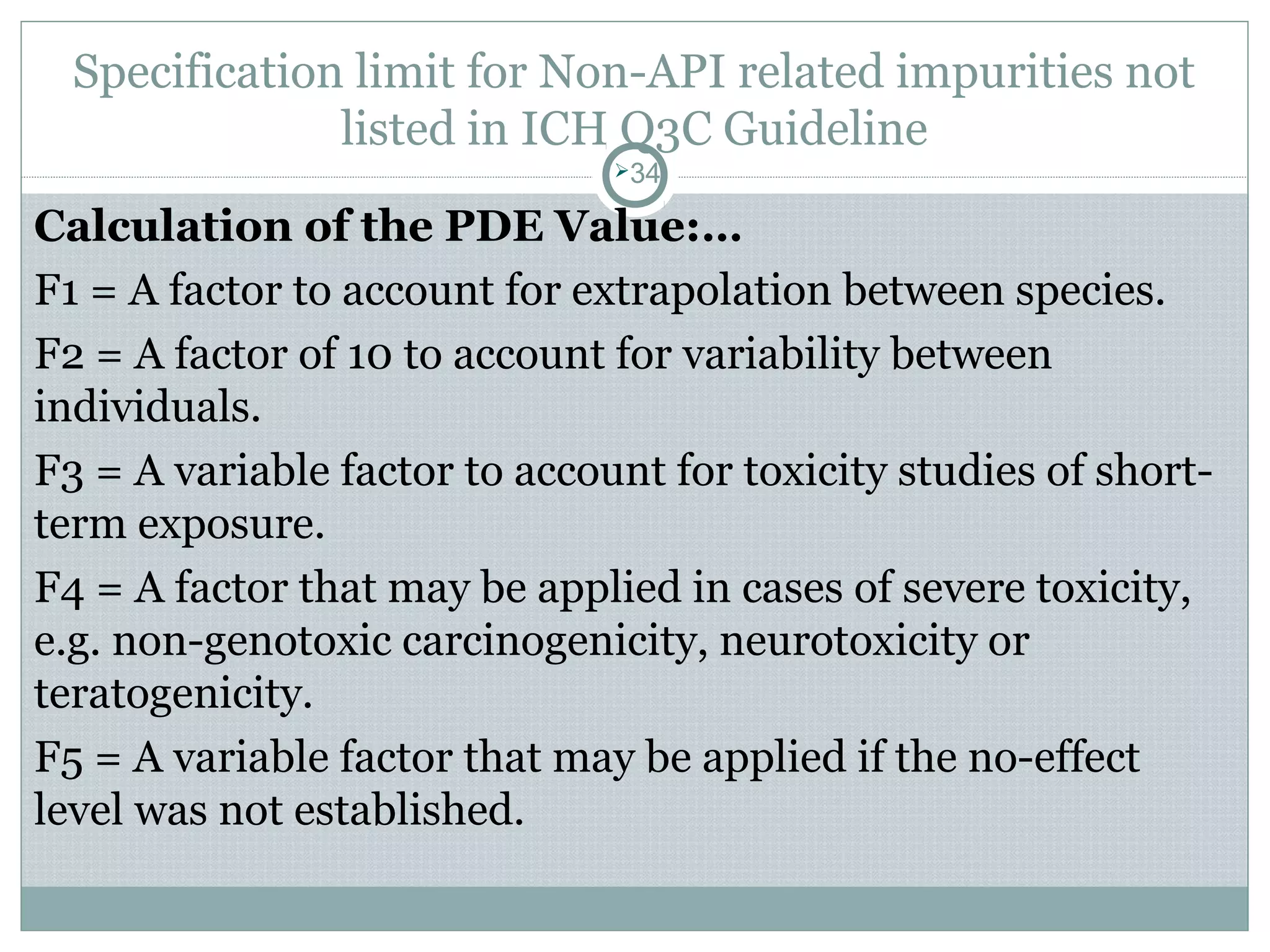 Setting spec limit for imps | PPT