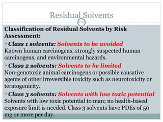 Setting spec limit for imps | PPT | Chemistry | Science
