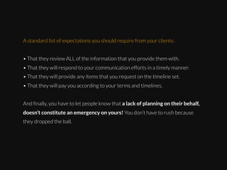 Setting Business Expectations,Terms, and Guidelines for Success | PPT