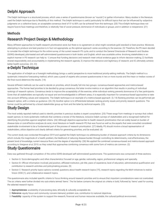Setting the health_research_priority_agenda_for_moh | PDF