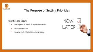 Setting the Right Priorities | PPTX