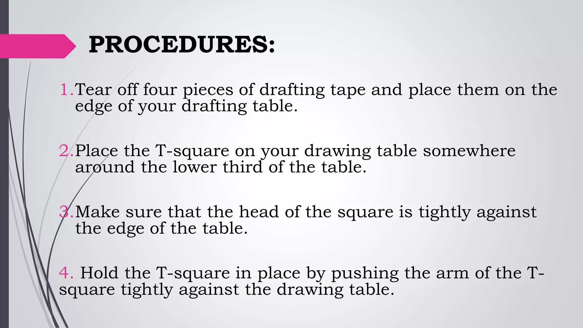 Basic Drafting Tools & Materials and Setting-Up your Drawing Table | PDF