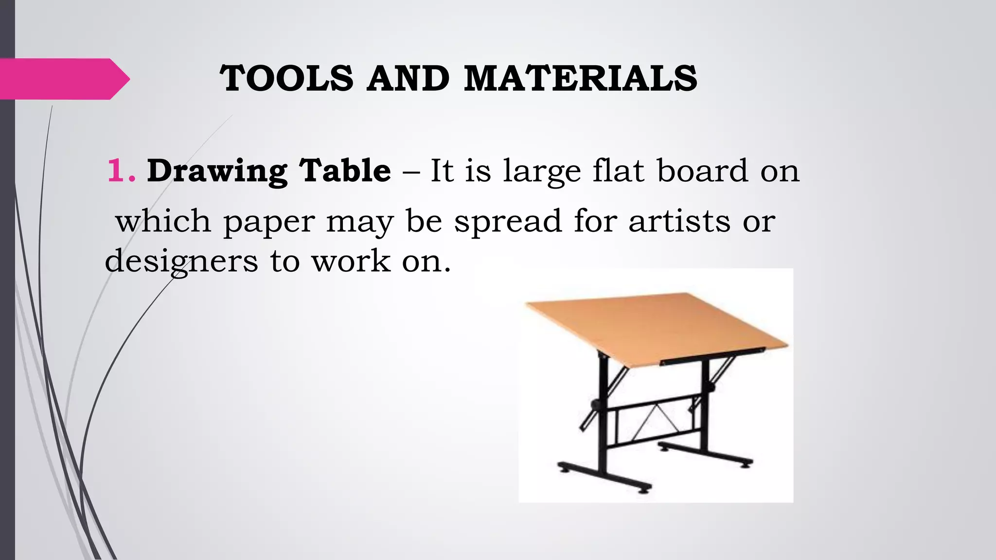 Basic Drafting Tools & Materials and Setting-Up your Drawing Table | PDF