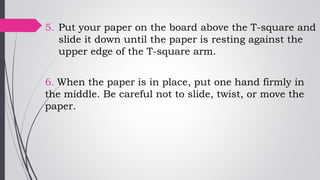 Basic Drafting Tools & Materials and Setting-Up your Drawing Table | PDF