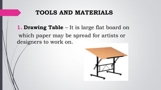 Basic Drafting Tools & Materials and Setting-Up your Drawing Table | PDF
