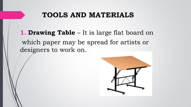 Basic Drafting Tools & Materials and Setting-Up your Drawing Table | PDF