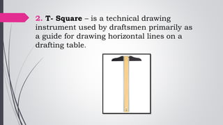 Basic Drafting Tools & Materials and Setting-Up your Drawing Table | PDF