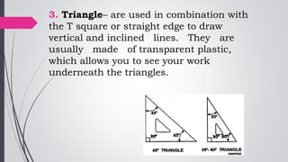 Basic Drafting Tools & Materials and Setting-Up your Drawing Table | PDF