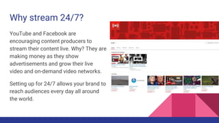 Setting up a 24/7 streaming box for YouTube Live | PPTX