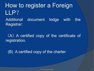 Setting Up A Foreign Limited Liability Partnership (Foreign LLP) | PPTX ...