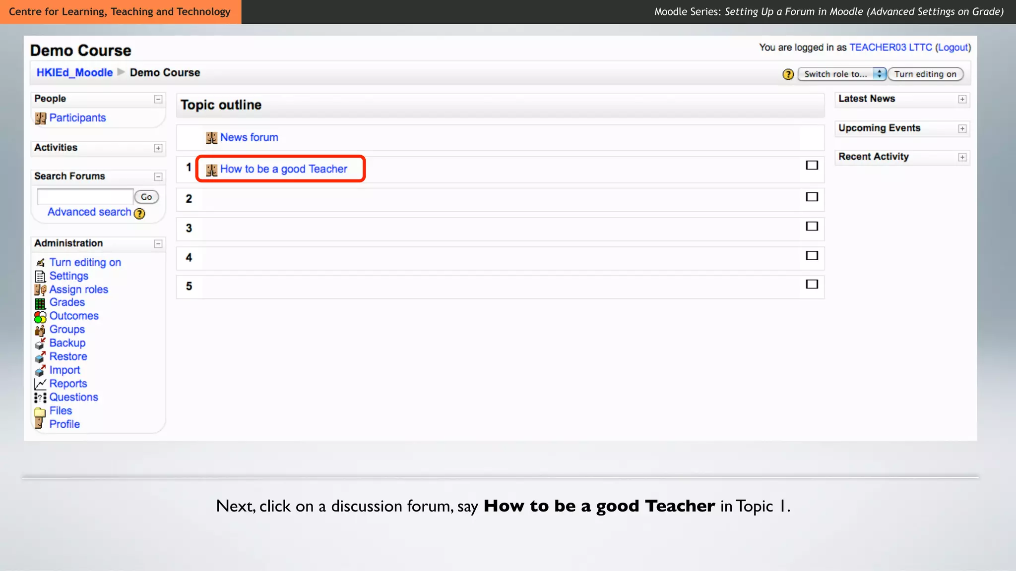 Setting up a forum in moodle (advanced settings on grade) | PDF | Educational Assessment | Education