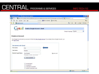 Setting up a gmail account | PPTX