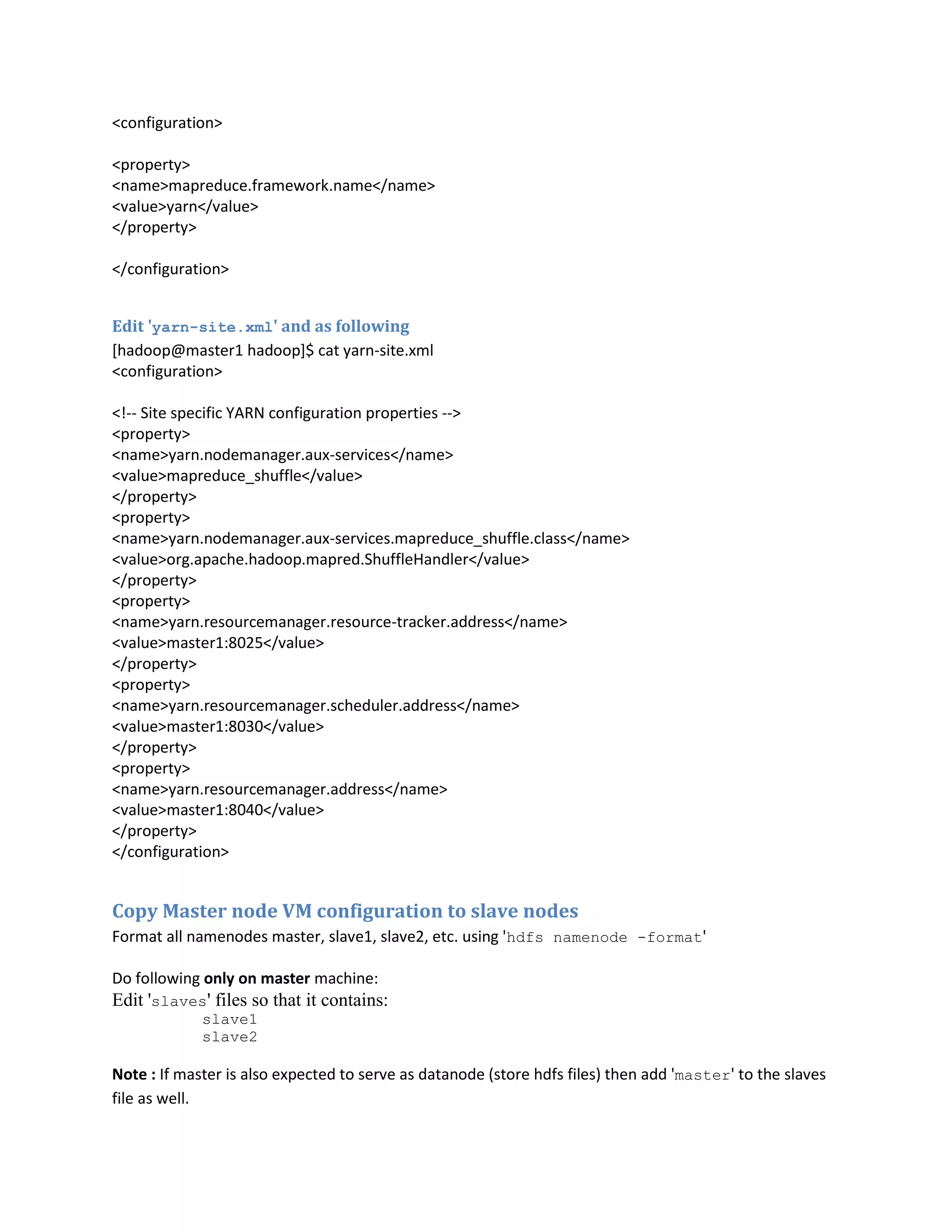 Setting up a HADOOP 2.2 cluster on CentOS 6 | PDF