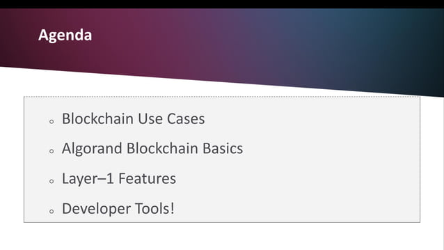 Algorand Development Environment | PPT