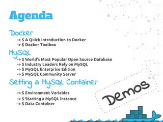 Setting up a MySQL Docker Container | PPT