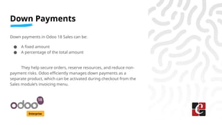 Setting Up and Processing Down Payments in Odoo 18 Sales | PPTX