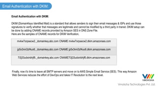 Setting up an email engine using amazon ses (vmokhsa technologies pvt. ltd.) | PPT