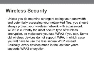 Setting up a network | PPTX
