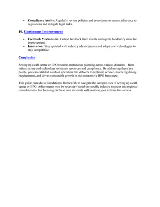 Setting up a new call center or Business Process Outsourcing.pdf