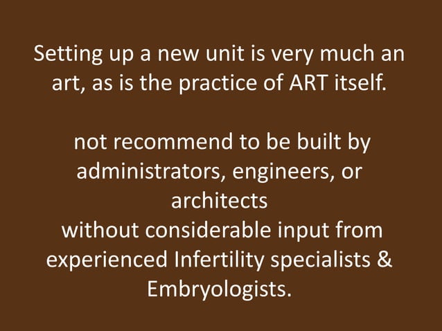 Setting up an iui unit | PDF | Infertility | Reproductive Health