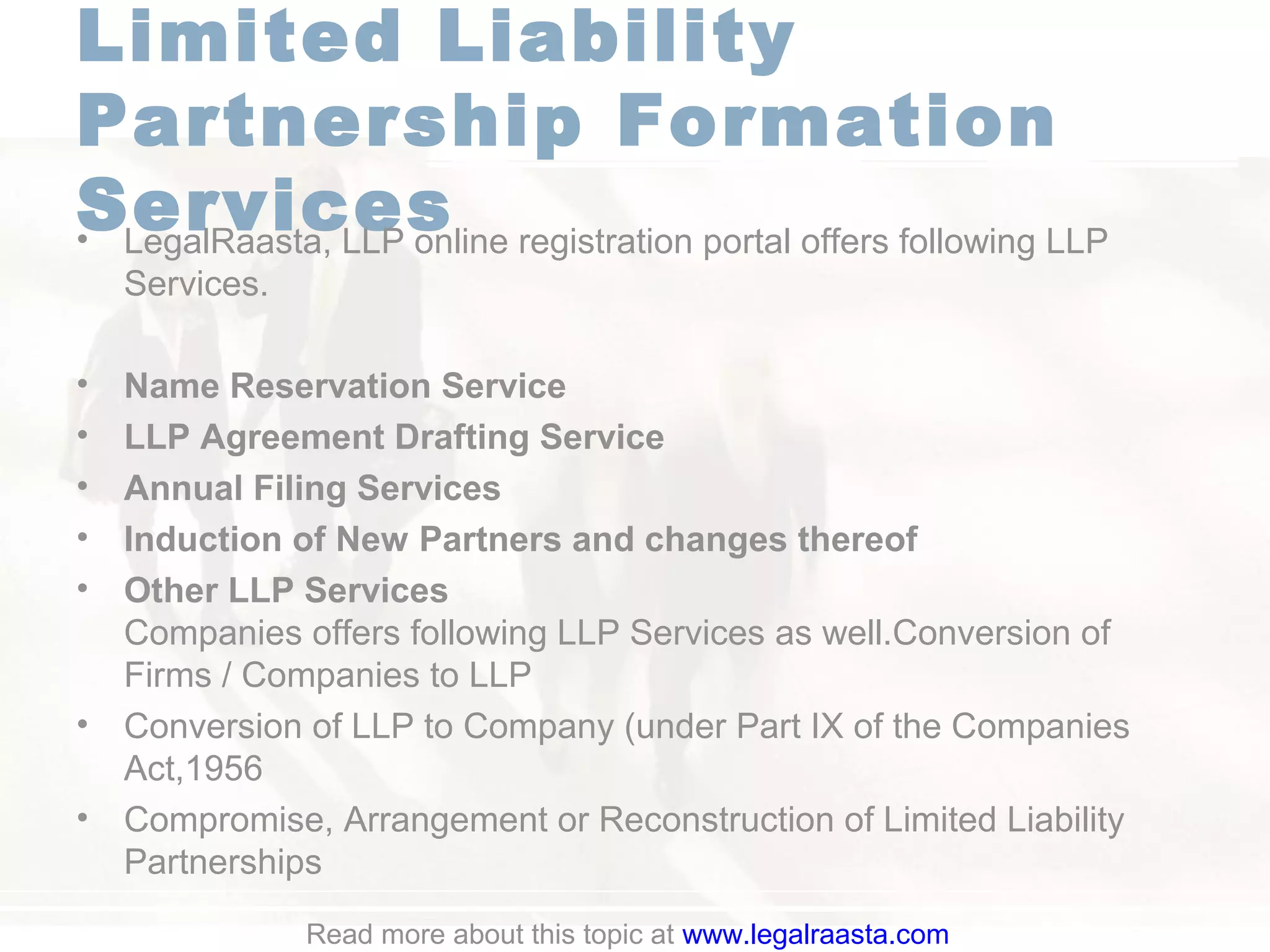 Setting up an llp in india by legal raasta | PPT