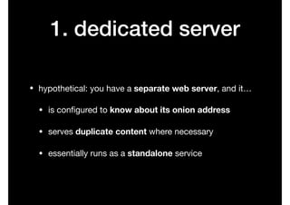 Setting-up a .Onion address for your Website, v1.5 | PDF