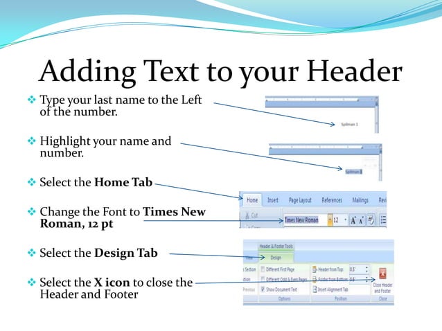Setting Up A Paper Using Mla Format | PPT