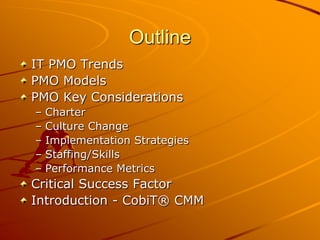 Setting Up A Project Management Office | PPTX