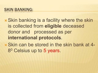 Setting up a Skin Bank | PPTX