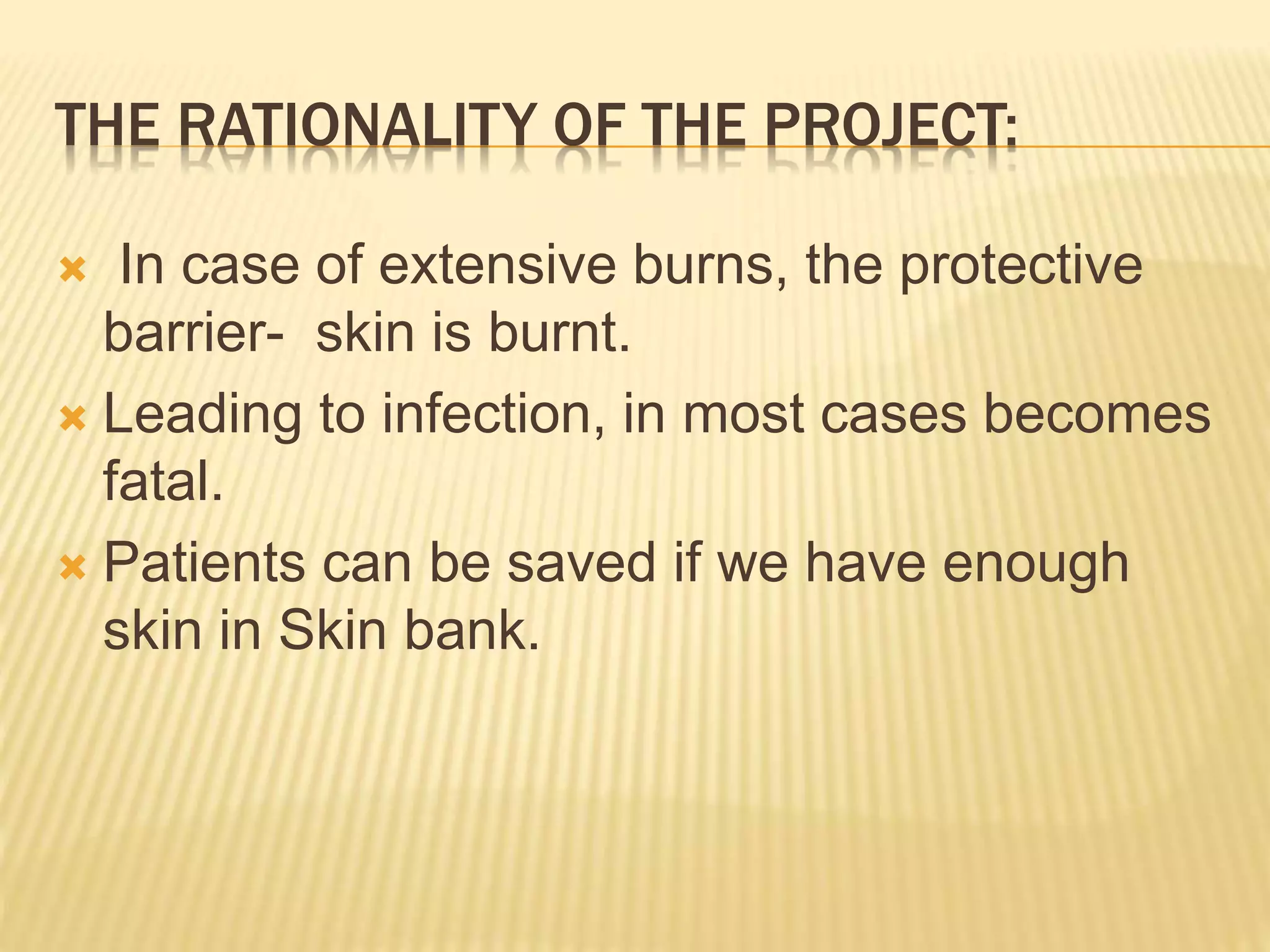 Setting up a skin bank | PPTX