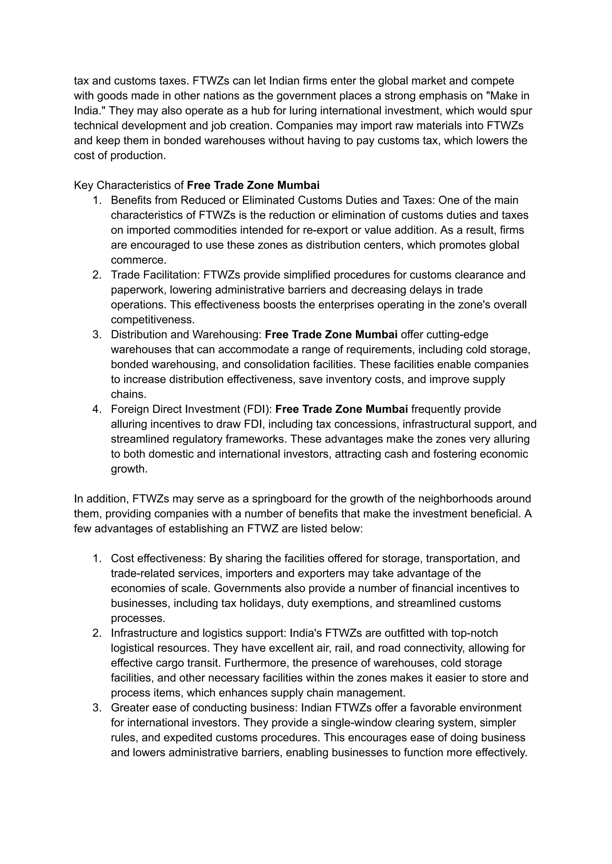 Setting Up A Special Economic Zone In The Form Of Free Trade And ...