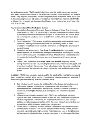 Setting Up A Special Economic Zone In The Form Of Free Trade And ...