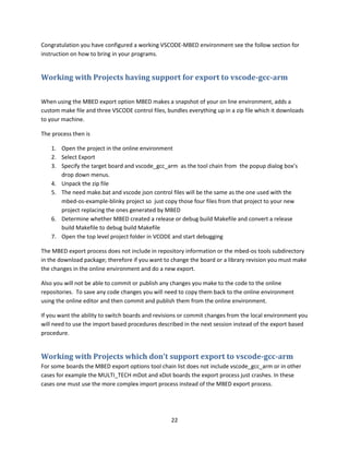 Setting up a vscode development environment for mbed 5 application ...