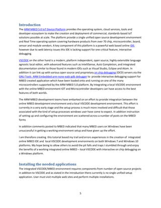 Setting up a vscode development environment for mbed 5 application ...