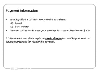 Setting up BuzzCity Account - Server Side API | PDF