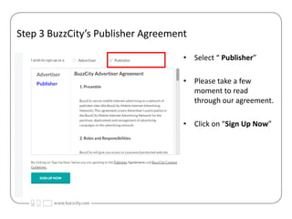 Setting up BuzzCity Account - Server Side API | PDF