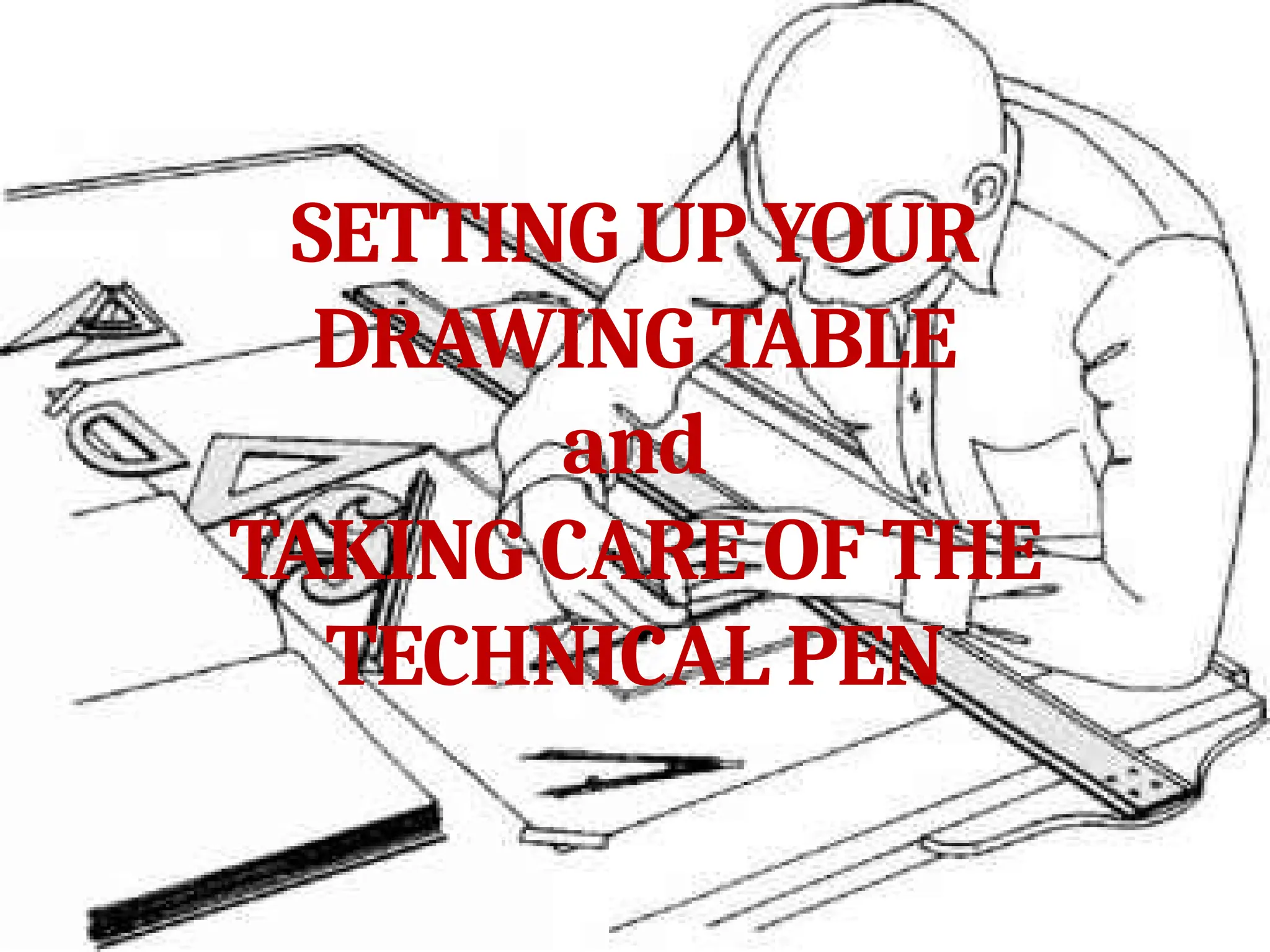 ENGINEERING DRAWING (setting up drawing table) | PPT