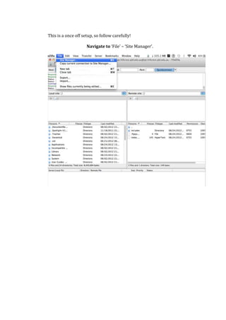 Setting up ftp for mp | DOCX