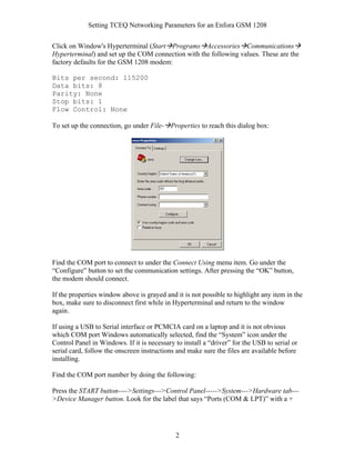 Settingupgsm1208modem | PDF