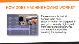 Setting Up Homing on CNC | PPTX