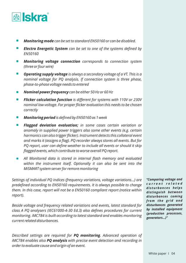 Setting up iMC784 for a proper PQ monitoring | PDF | Computing | Technology & Computing