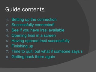 Setting Up Irssi | PPT