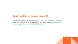 Setting up JupyterHub on AWS | PDF