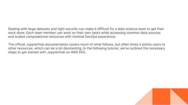 Setting up JupyterHub on AWS | PDF