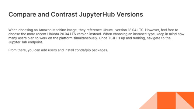 Setting up JupyterHub on AWS | PDF