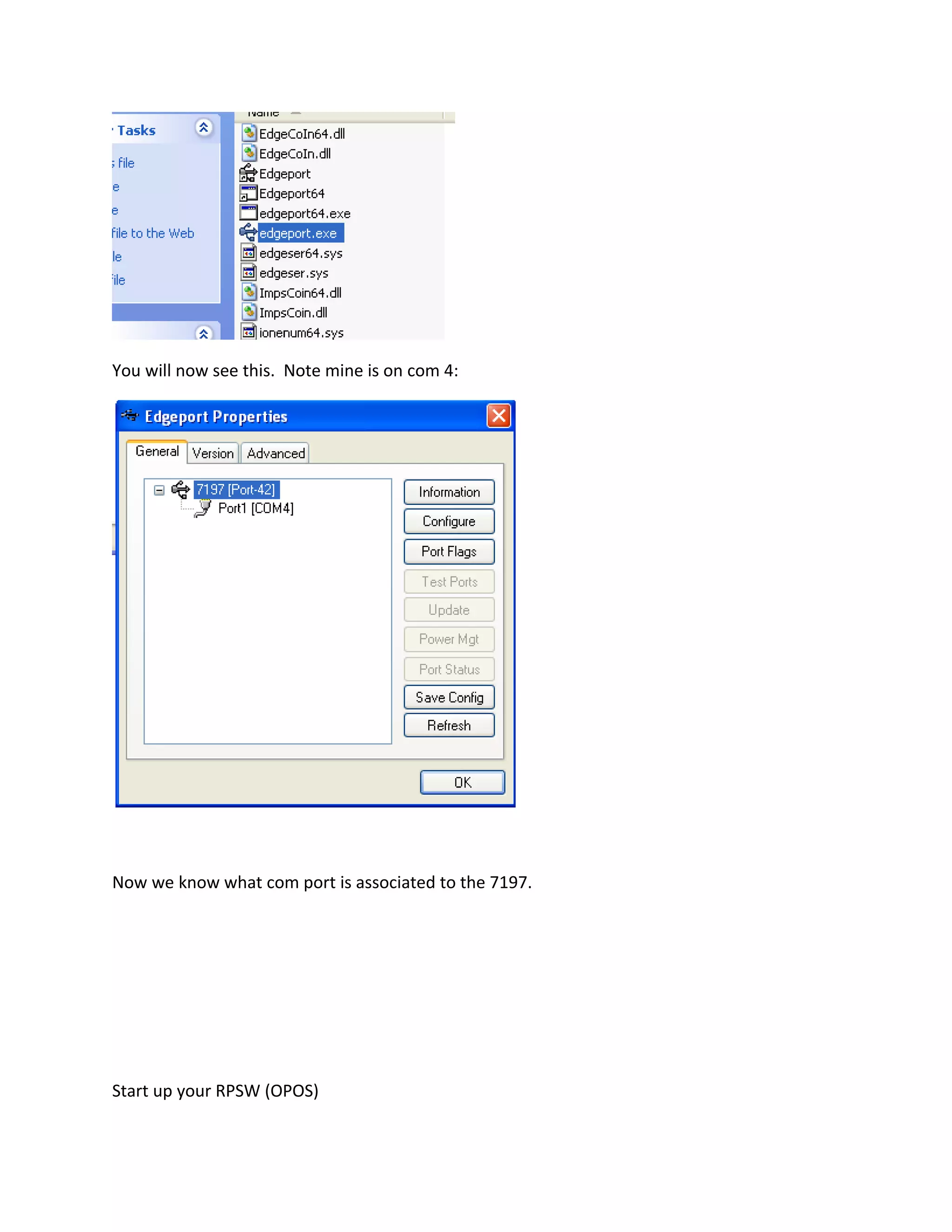 Setting up ncr 7197 usb for use with opos | DOC